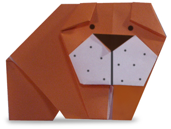 Nghệ thuật gấp giấy Chó gao, cách gấp giấy Chó gao